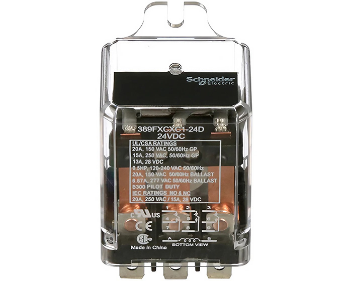 Schneider Electric® 902189 | 389FXCXC1-24D Power Relay, Side Flange ...